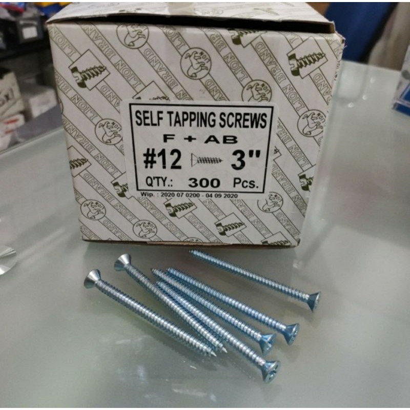 Jual (12x3) Tapping Skrup / Sekrup Moon Lion 1 Dos Moonlion Screw (F+AB ...