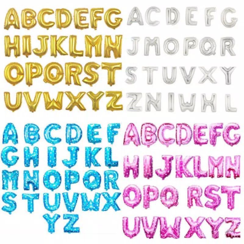 Jual Balon Huruf Satuan 40cm | Shopee Indonesia