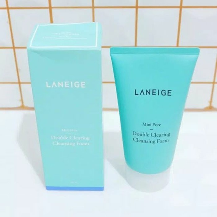 Jual LANEIGE Mini Pore Double Clearing Cleansing Foam 150ml | Shopee ...