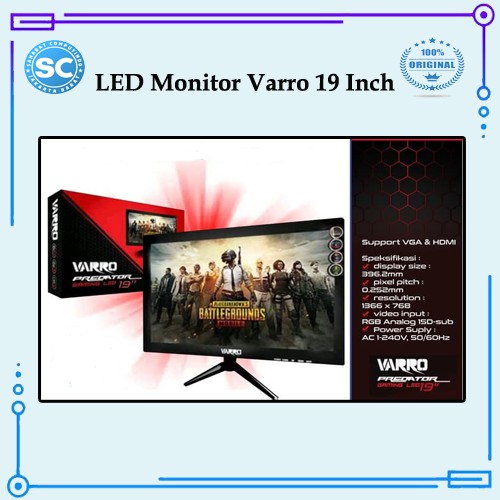 Jual LED Monitor Varro 19 Inch Indonesia|Shopee Indonesia