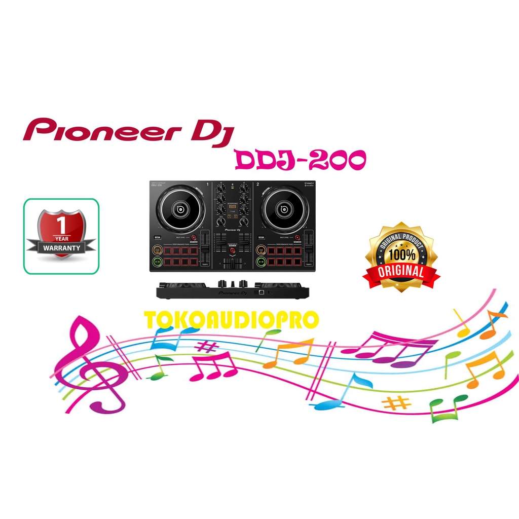Jual Pioneer Dj DDJ 200 2-channel Smart DJ controller DDj200 | Shopee ...
