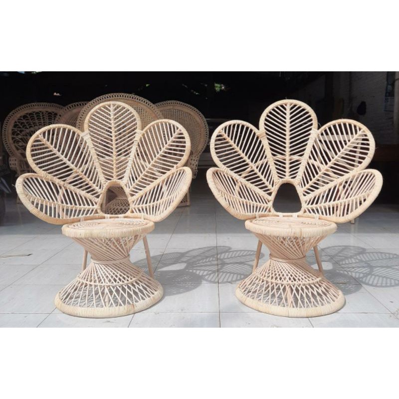 Jual set pelaminan rotan / kursi rotan / kursi pendamping rotan / kursi ...