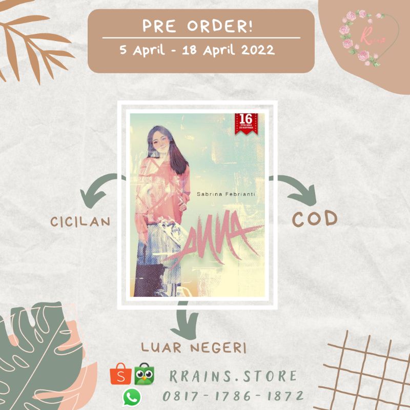 Jual [BISA COD] Novel Anna - Reano - Sabrina Febrianti | Shopee Indonesia