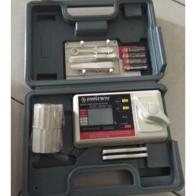 Jual Alat ukur kadar air beras, moisture tester crown TA-5 (2 lepekan ...