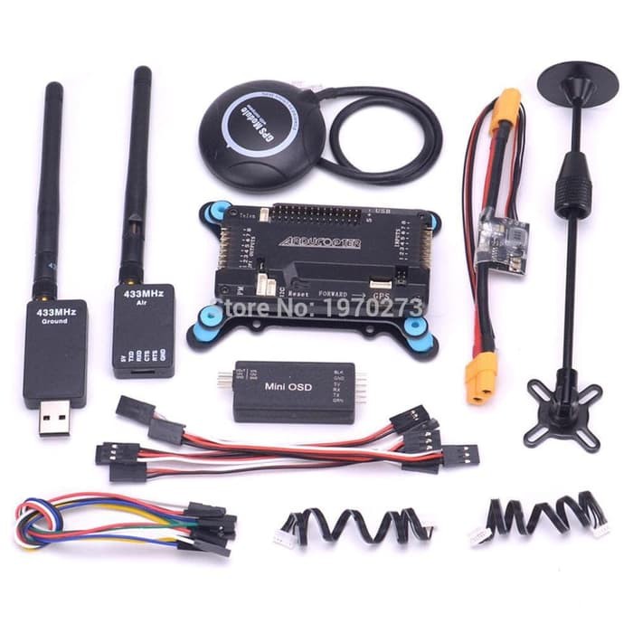 Paket Apm 28 M8n Gps Compass Telemetry Power Module Mini Osd | Shopee ...