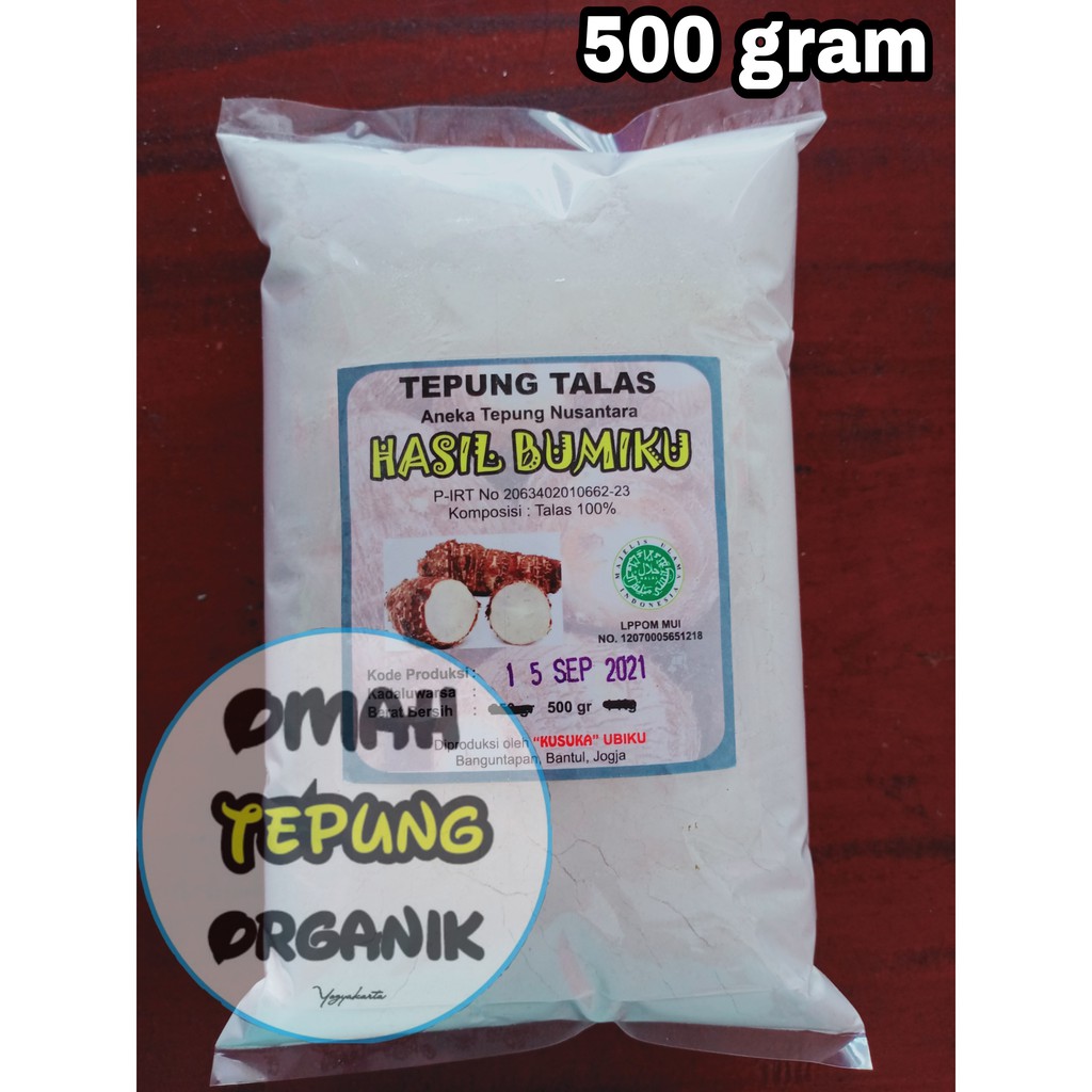 Jual Tepung TALAS kemasan 500 gram/TALAS Powder Organic 500 gram/Bubuk ...