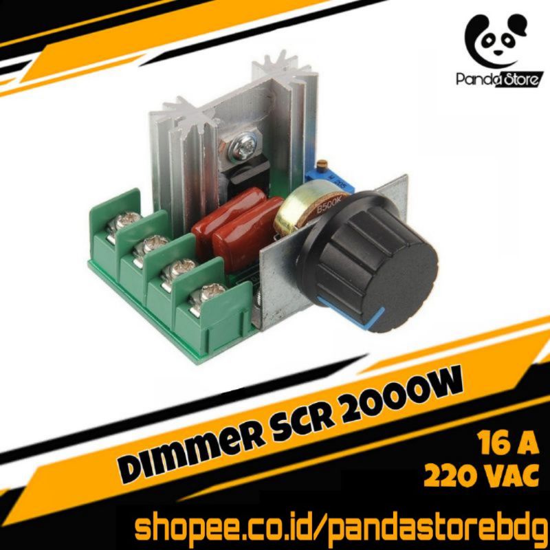 Jual Dimmer SCR 2000W 220V Voltage Regulator Speed Control Pengatur Kecepatan Motor | Shopee ...
