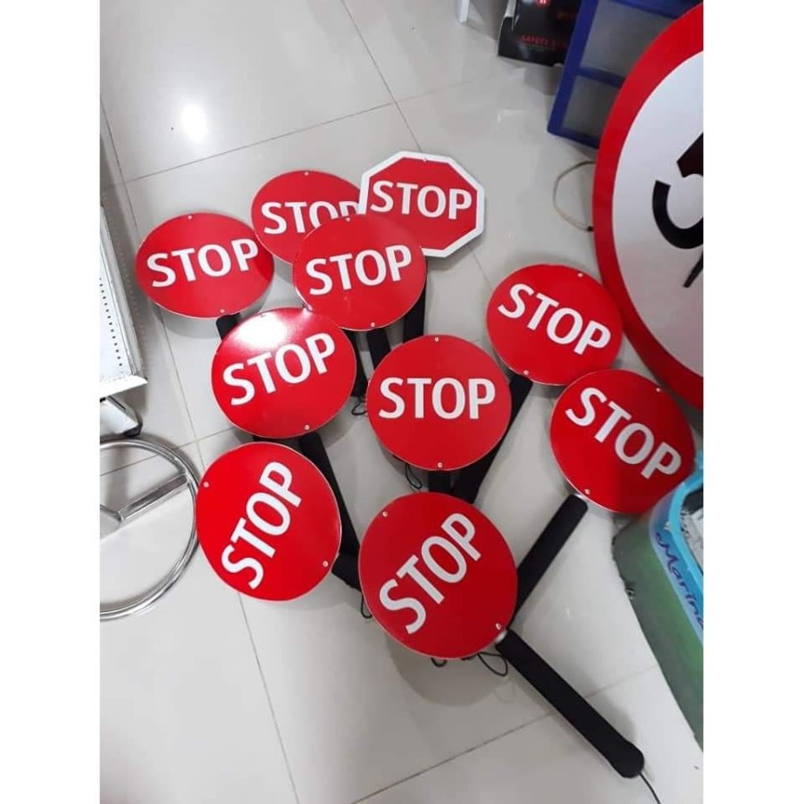 Jual Rambu lalu lintas stop / rambu stop untuk penyebrangan | Shopee ...