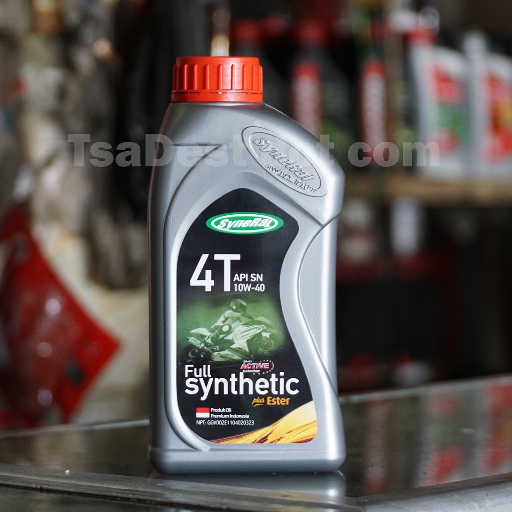 Jual PROMO! Oli Motor SyneRal Full Synthetic Plus Ester 4T SAE 10W-40 API SN 0.8 ltr | Shopee ...