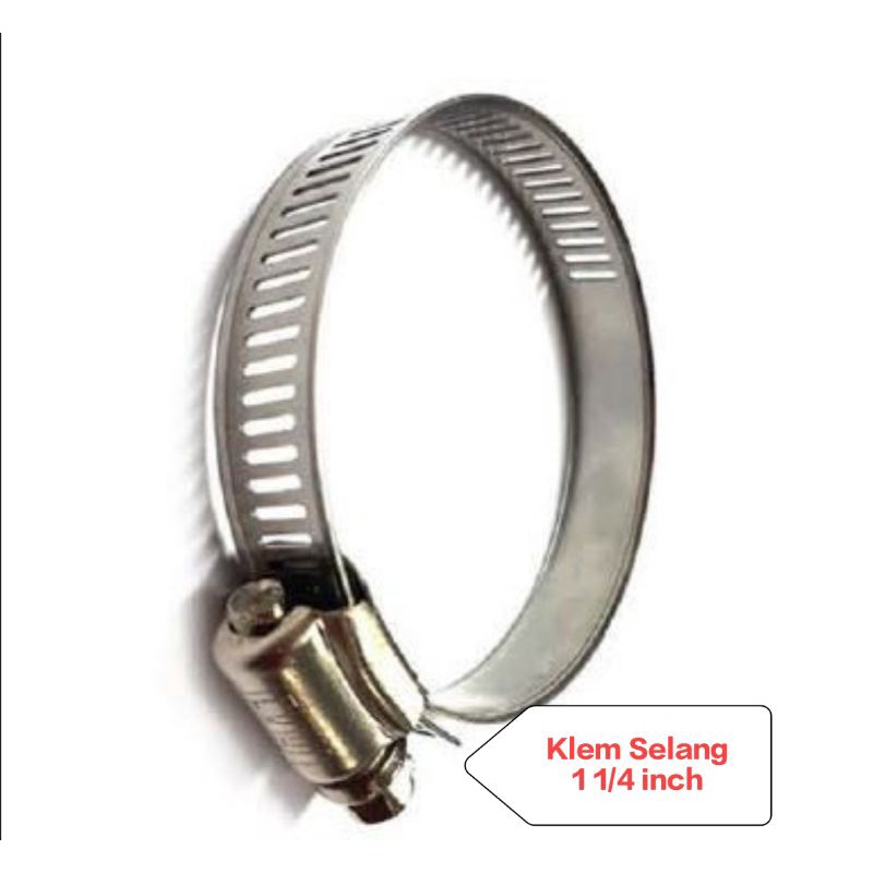 Jual klem selang 1 1/4 inchi stainless ( hose clamp ) | Shopee Indonesia
