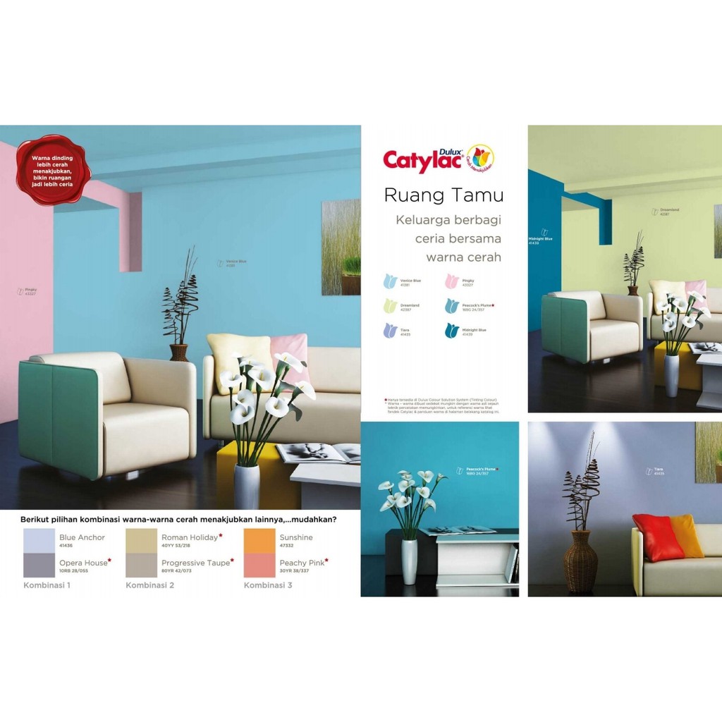 Jual Cat Tembok Dulux Catylac Interior Kemasan 5Kg Indonesia|Shopee ...