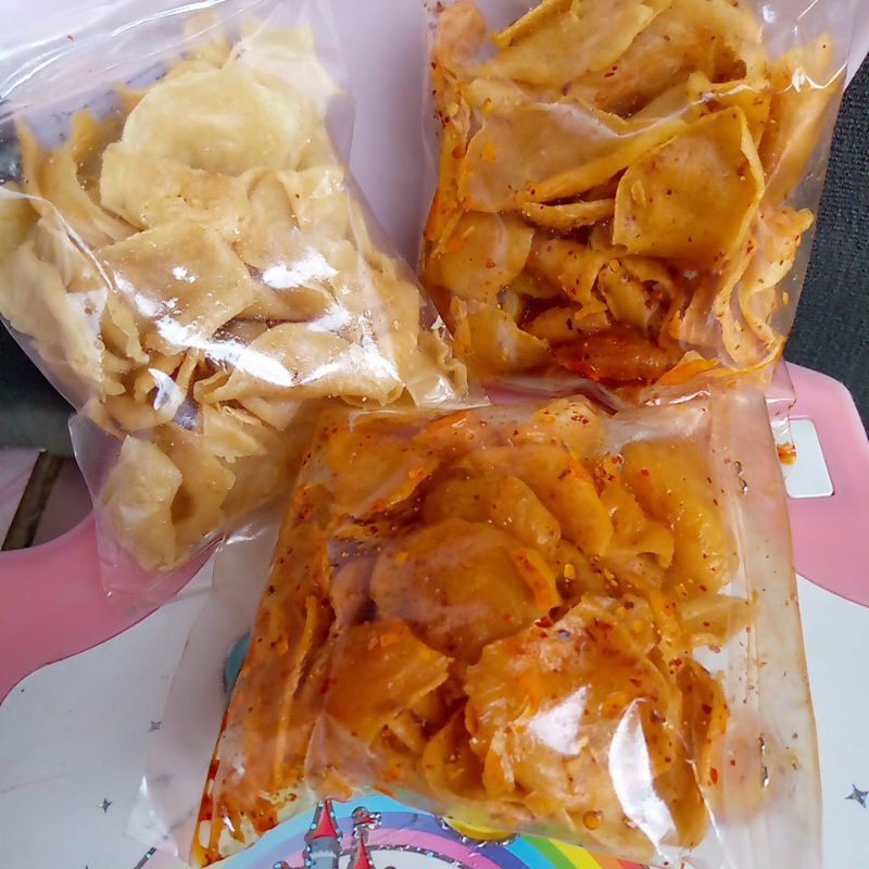 Jual MORING KERIPIK MOLRING CIMOL KERING SUNAMI 100G VARIAN RASA PEDAS ...