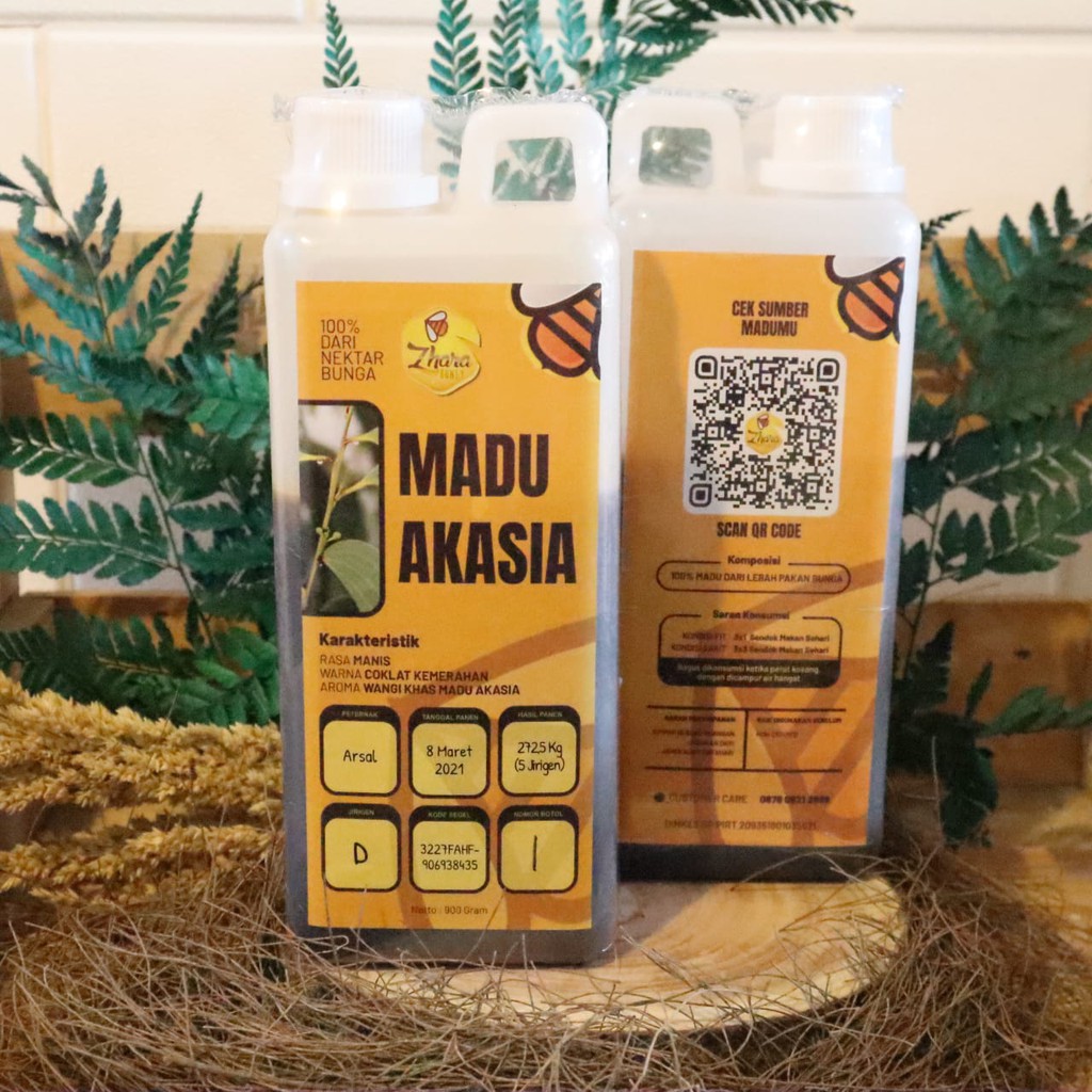 Madu Akasia 900gr Zhara Honey - Madu Asli Murni Raw Pure Honey | Shopee ...