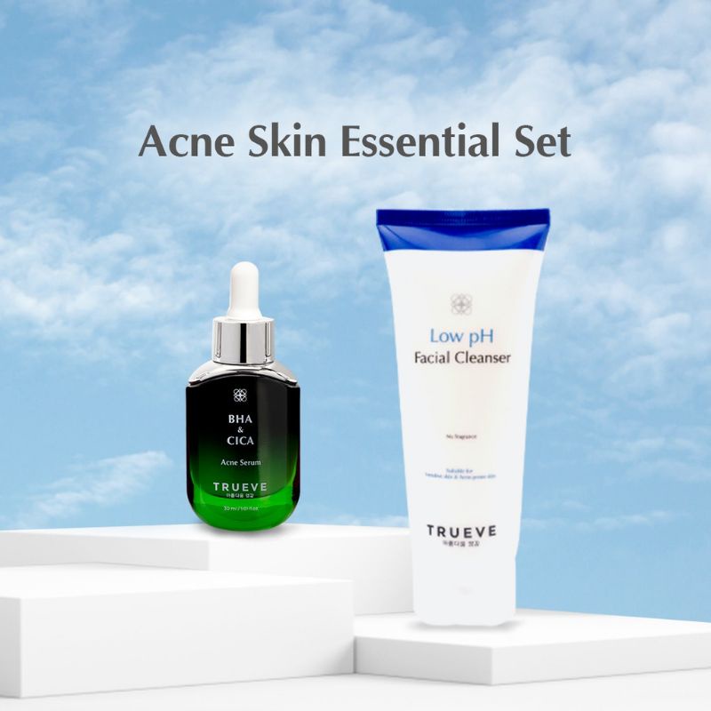 Jual TRUEVE Acne Essential Kit Paket Serum Acne Care & Low PH Facial ...