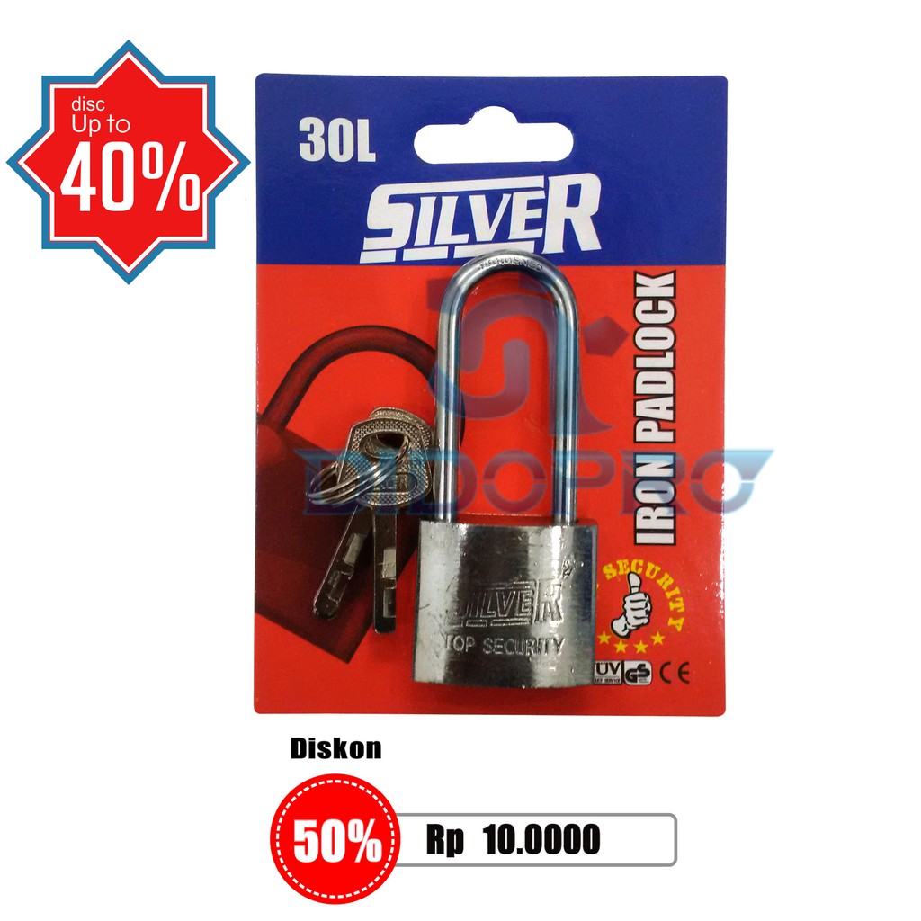 Gembok Putih 30 mm Leher Panjang SILVER Murah | Shopee Indonesia Gembok Putih 30 mm Leher Panjang SILVER Murah | Shopee Indonesia
