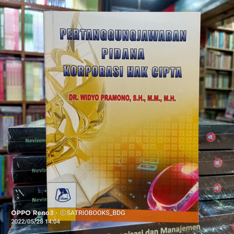 Jual ORI - PERTANGGUNGJAWABAN PIDANA KORPORASI HAK CIPTA. DR. WIDYO ... Jual ORI - PERTANGGUNGJAWABAN PIDANA KORPORASI HAK CIPTA. DR. WIDYO ...