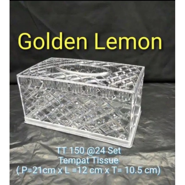 Jual Tempat Tisu Natural TT 150 Golden Lemon / box Tissue chrystal ...