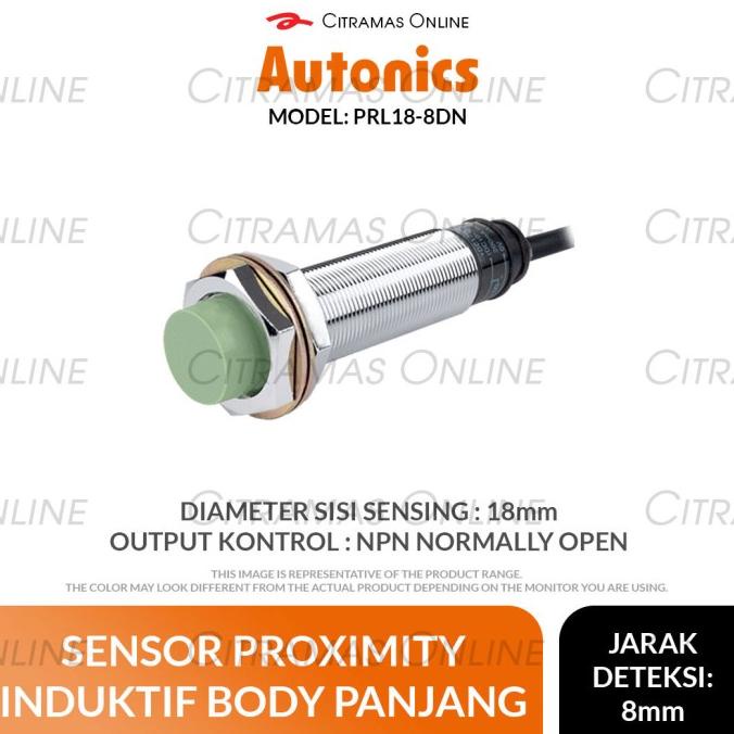Jual Autonics Proximity Sensor Induktif Silindris, 18mm, 8mm | PRL18 ...