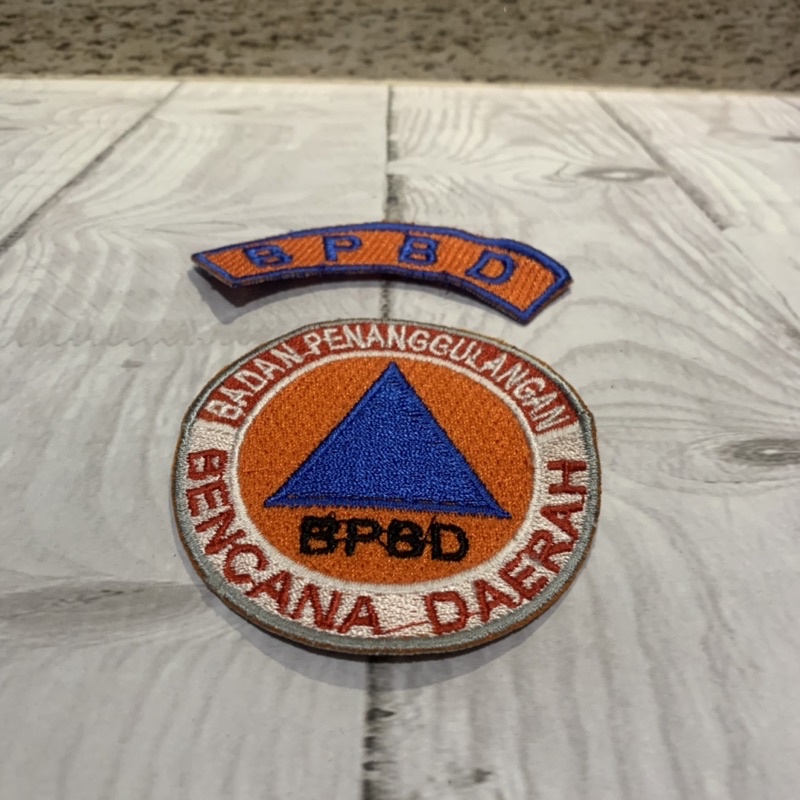 Jual LOGO EMBLEM PATCH ATRIBUT BEDGE BORDIR BPBD LOGO BORDIR BPBD ...