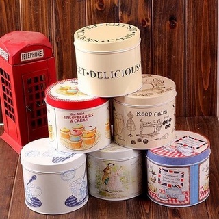 Jual kaleng biscuit atau kaleng penyimpanan berbagai motif pilihan ...