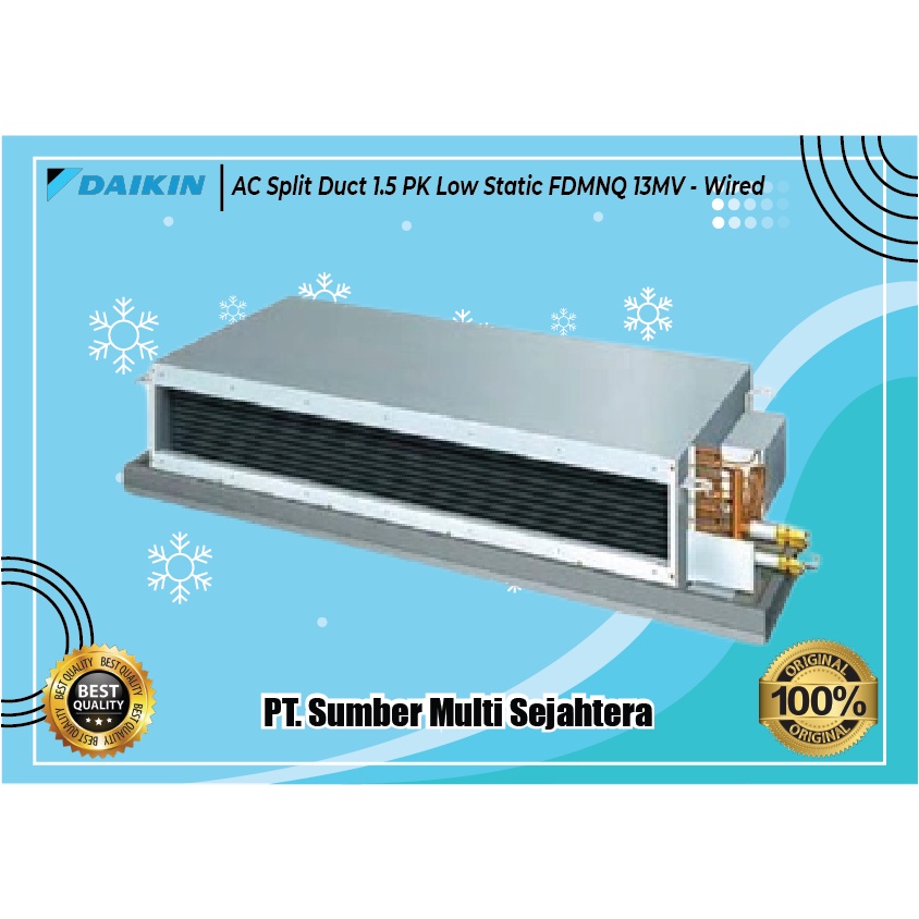 Jual AC Split Duct Daikin 1.5 PK Low Static FDMNQ 13MV - Wired | Shopee ...