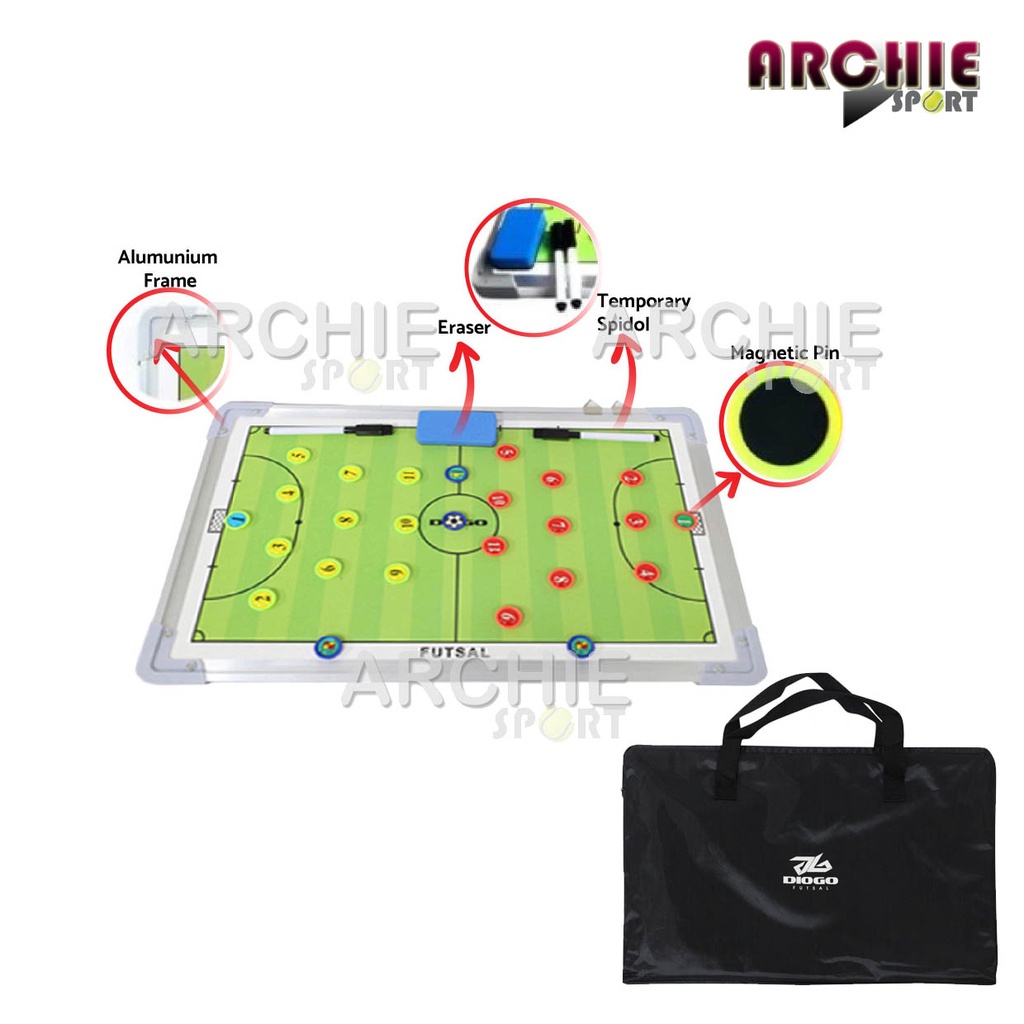 Jual Papan Strategi Futsal Strategy Coach Board Magnet Aluminium AL 02 ...