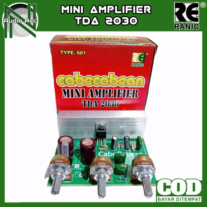 Jual Kit Power Amplifier Mini TDA 2030 Mono Cabe-Cabean Indonesia ...
