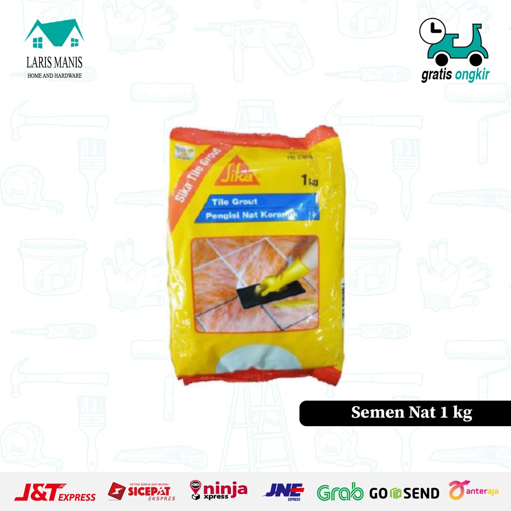 Jual SEMEN NAT KERAMIK 1 kg SIKA TILE GROUT PENGISI NAT KERAMIK ...