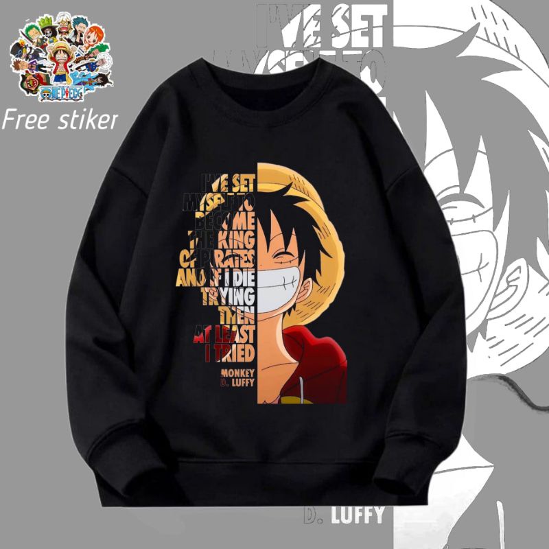 Jual COD MUGIWARA CLOTHES SWEATER ANIME ONE PIECE Sweater luffy sweater ...
