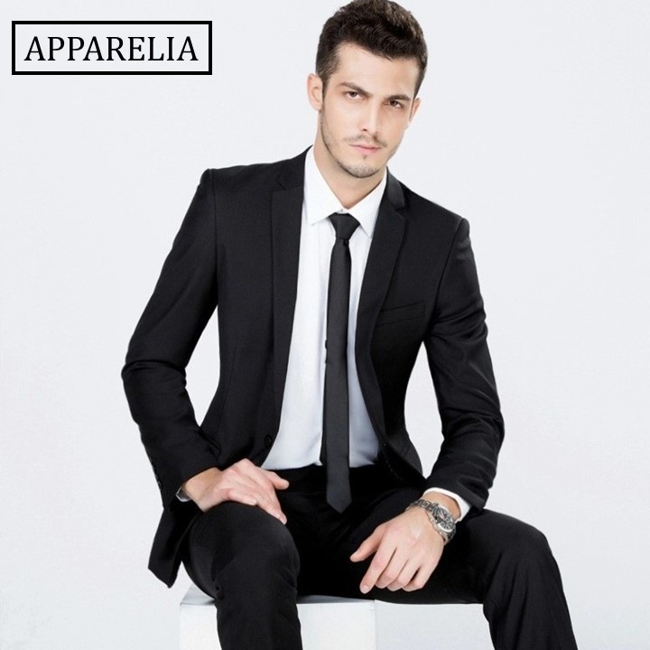 Jual Setelan Jas Hitam Pria Lengkap 4in1 Twist Korea Style Original ...