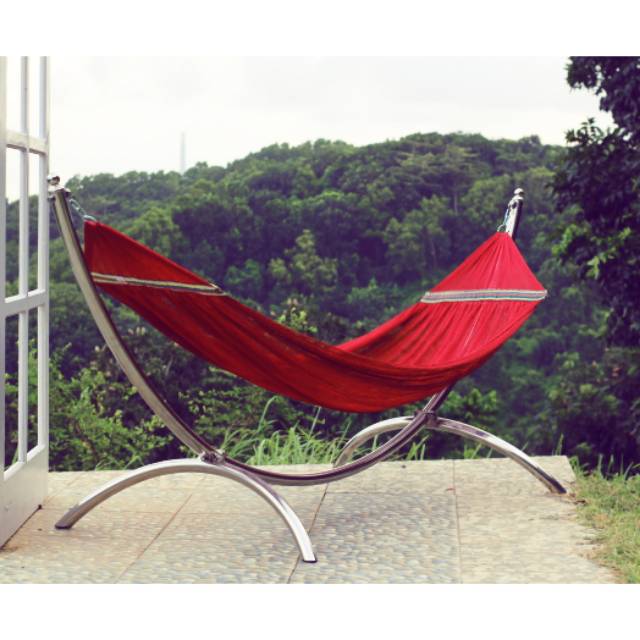 Jual Hammock Ayunan gantung Stand hammock Tiang ayunan Tempat tidur ...