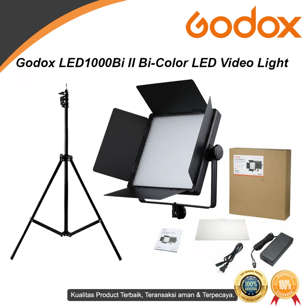 Jual Godox LED 1000Bi II Bi-Color - LED1000 Bi-II - 1000 Bi-II Lampu ...
