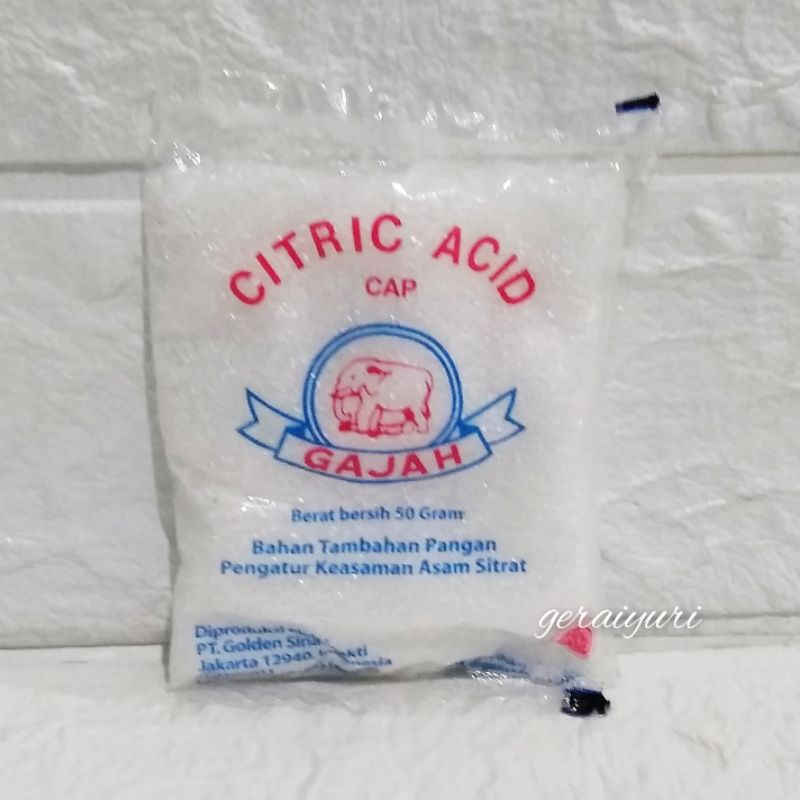 Jual CITRUN CAP GAJAH CITRIC ACID SERBAGUNA ASAM SITRAT | Shopee Indonesia