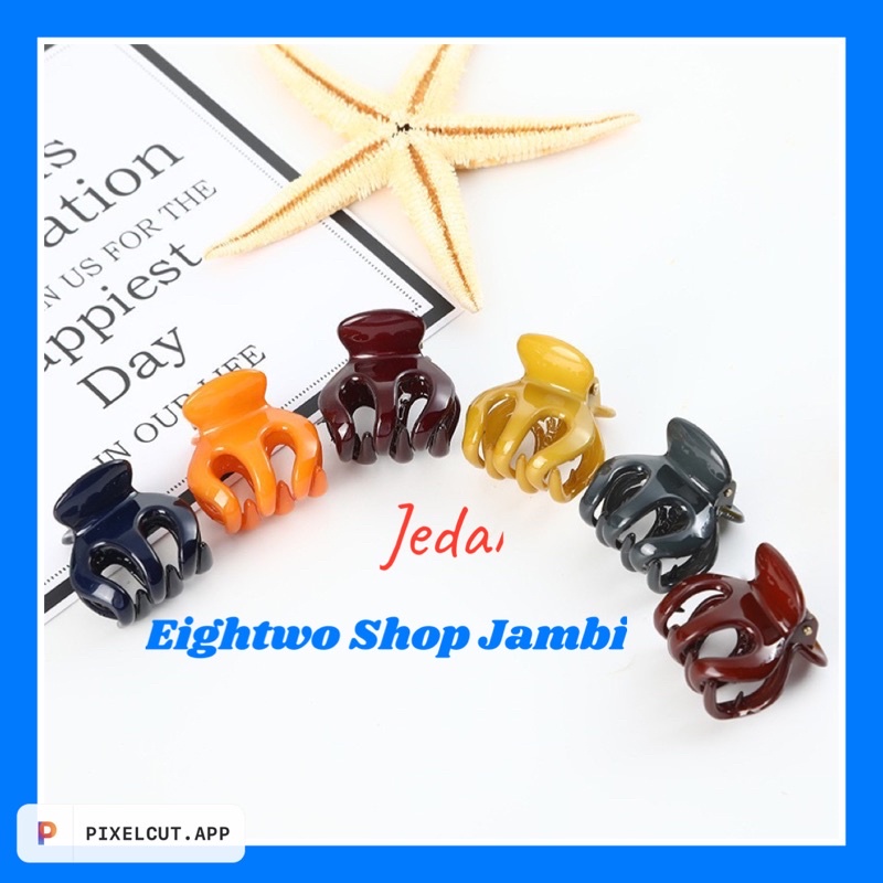 Jual Jepitan Rambut Jedai Ori/Jedai jepitan badai/ 3 Gigi bahan kokoh ...