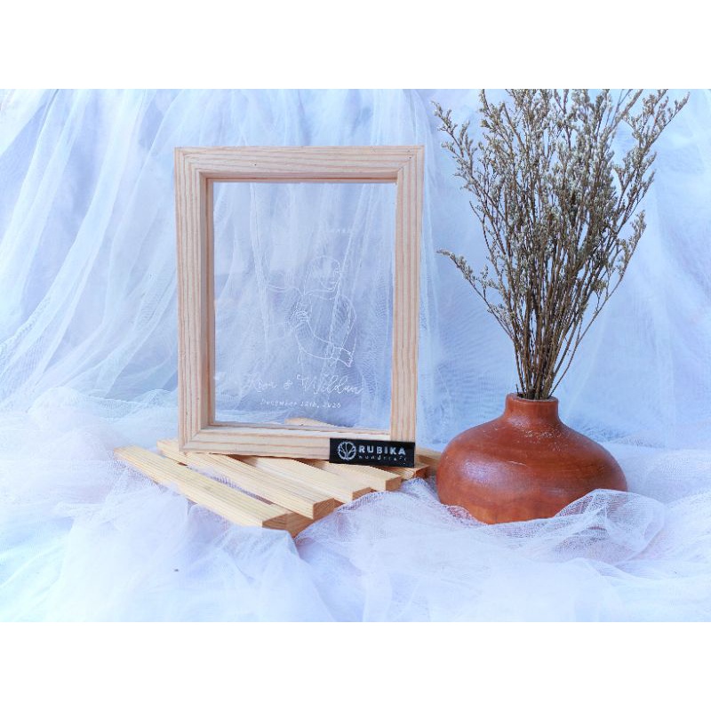 Jual 2/3 3d Frame Rustik / frame rustic / pigura rustik / pigura rustic ...