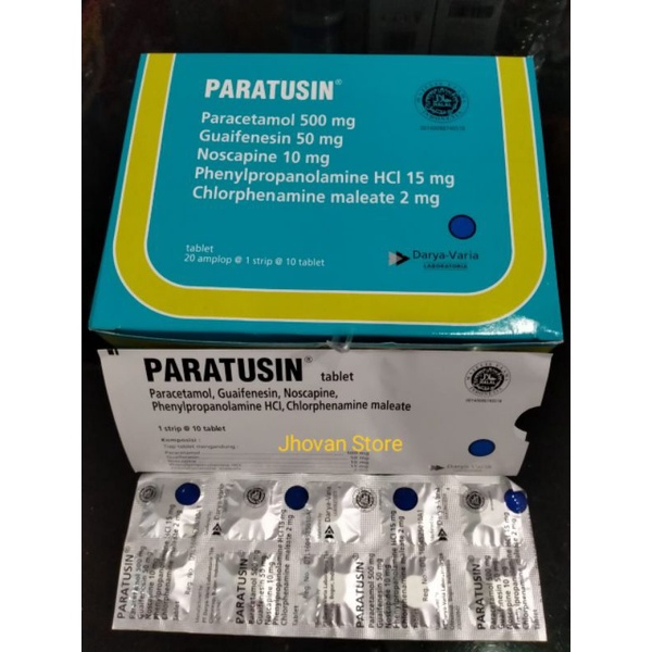 Jual PARATUSIN 10 tablet , meringankan gejala-gejala flu seperti demam ...