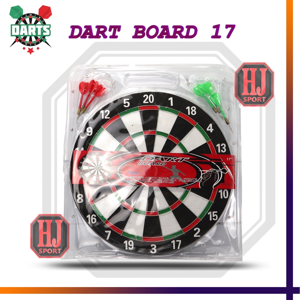 Jual Dart Game Jumbo 17 Inch / Papan Dart Board Game | Shopee Indonesia