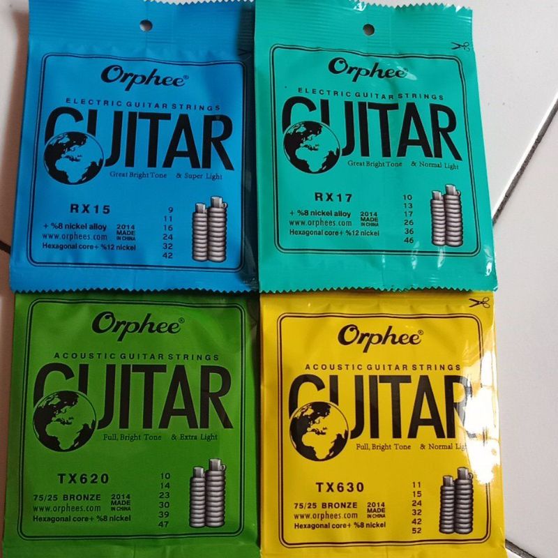 Jual senar gitar orphee original akustik dan elektrik | Shopee Indonesia