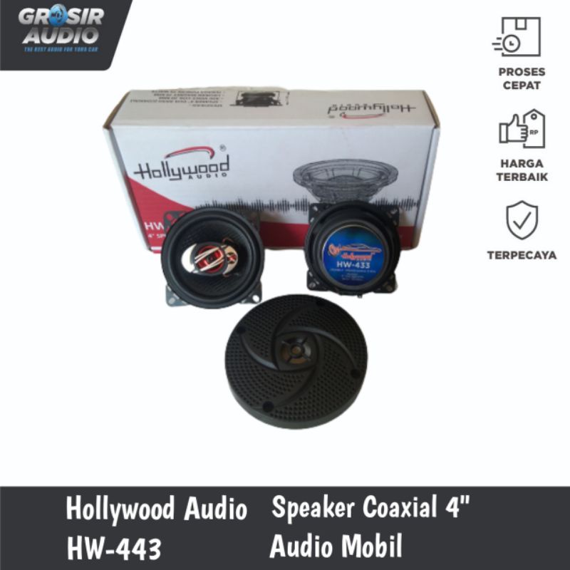 Jual Speaker Coaxial Hollywood HW-443 (4") | Shopee Indonesia