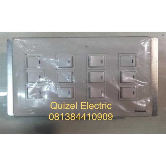 Jual Saklar Grid Switch Atau Saklar 12 Gang Panasonic + Inbodus Plastik ...