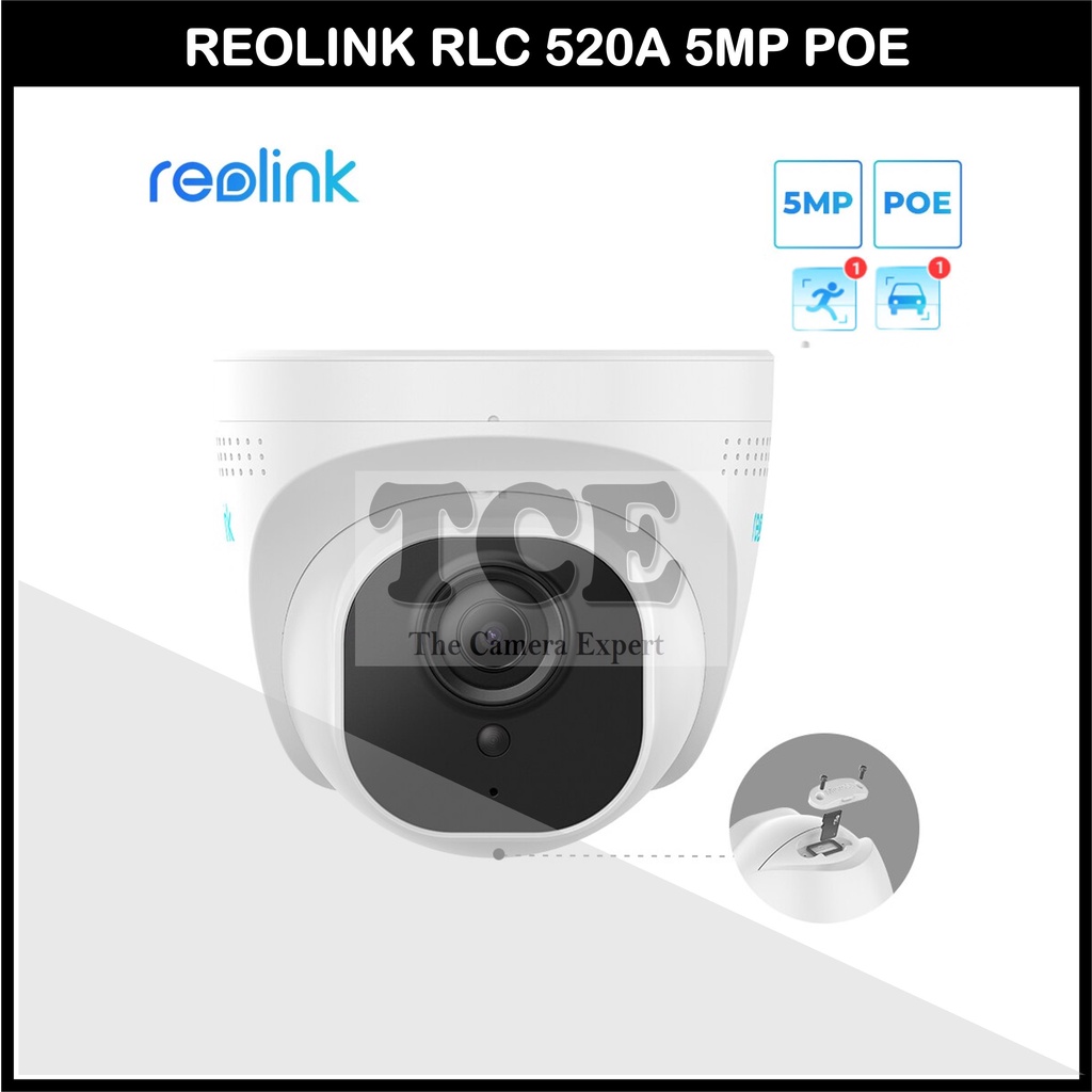 Jual Reolink RLC520 520A Super HD 5MP PoE IP Camera NVR Indoor Outdoor ...