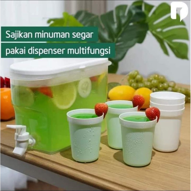 Jual Technoplast Mini Water Dispenser 3 Liter plus gelas | Shopee Indonesia