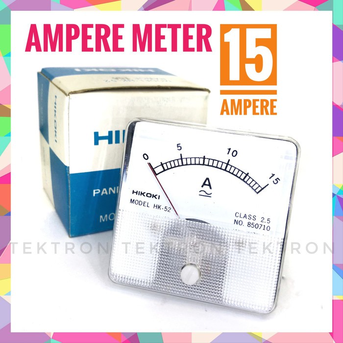 Jual HIKOKI HK-52 Ampere Meter 15A AC DC Panel Meter CR-52 ameter ...