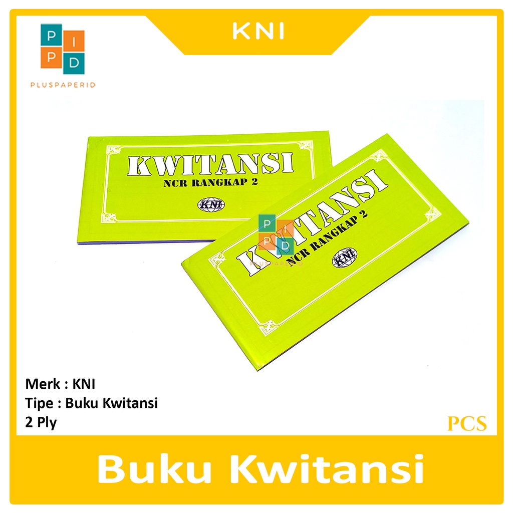 Jual KNI Buku Kwitansi Rangkap 2 NCR - Pcs Indonesia|Shopee Indonesia
