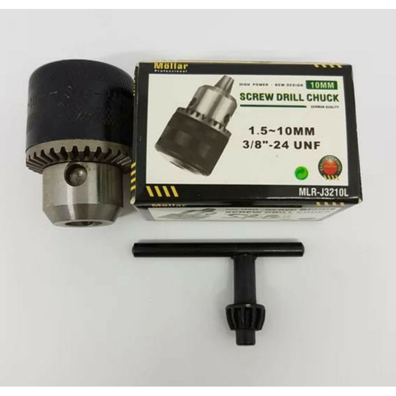 Jual KEPALA BOR 10MM DRAT DRILL CHUCK 3/8 INCH UNF MURAH BAGUS ...