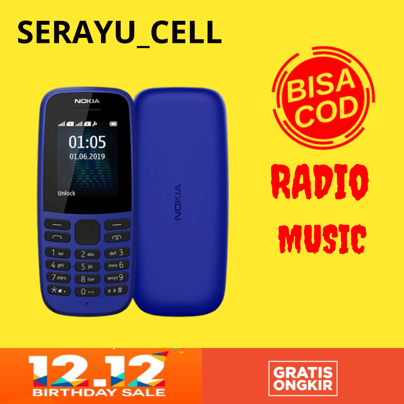 Jual HP Nokia Cliring 105 TAM TERMURAH | Shopee Indonesia