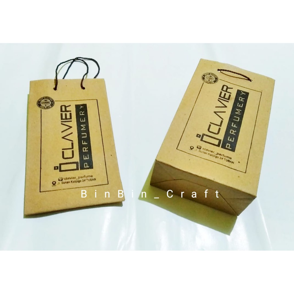 Paper Bag Tas Kertas Custom Sablon cocok untuk wadah / tempat souvenir ...