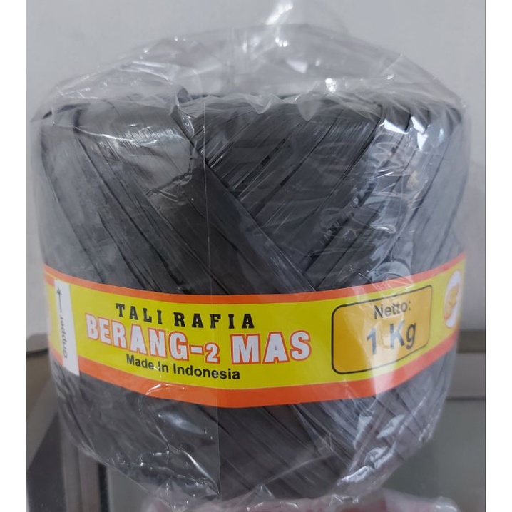 Jual Tali Rafia Hitam 1 kg Berang2 Mas | Shopee Indonesia