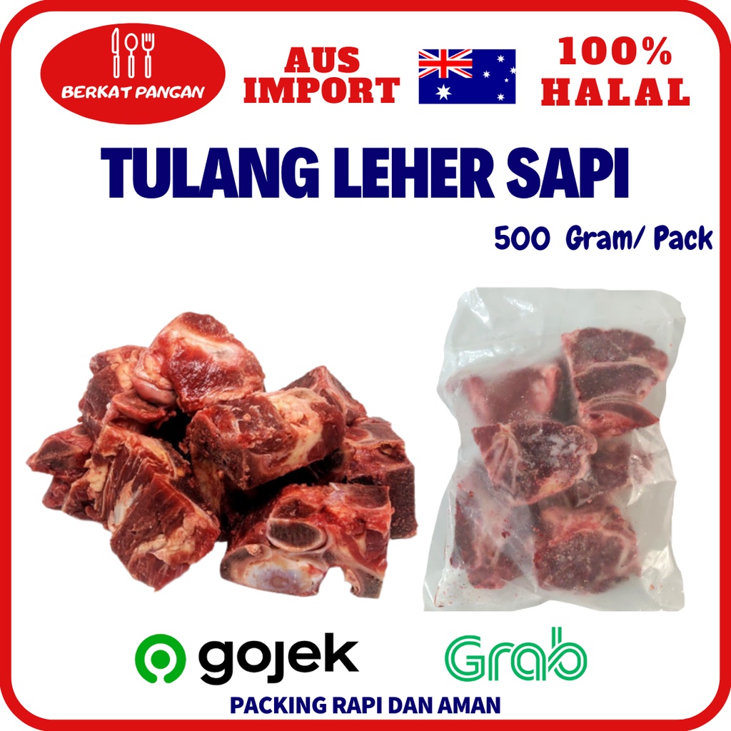 Jual Australian Neck Bone Beef / Tulang Sop / Tulang Leher Sapi 500gr ...