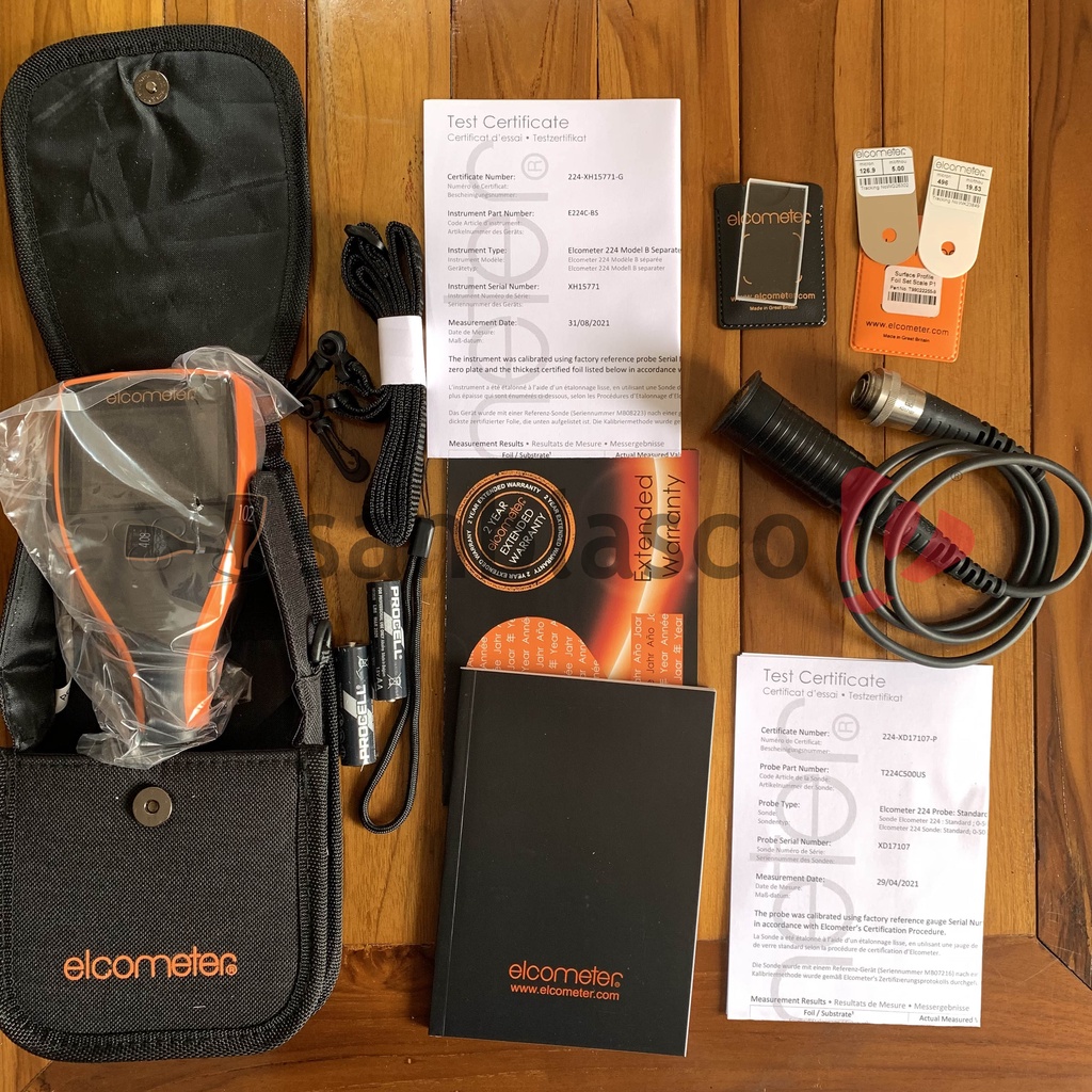 Jual Elcometer 224 C-BS Digital Surface Profile Gauge 224 + Probe Cable ...